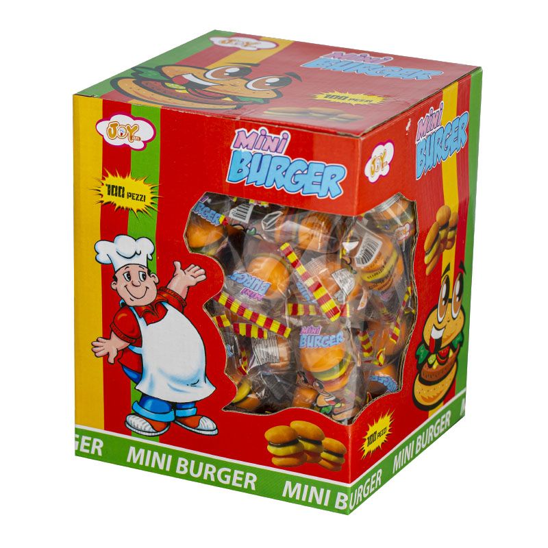 JOYGUM GUMMY MINI BURGER pezzi 100 - Conf. da 1 — Nbg Shop | L'ingrosso ...